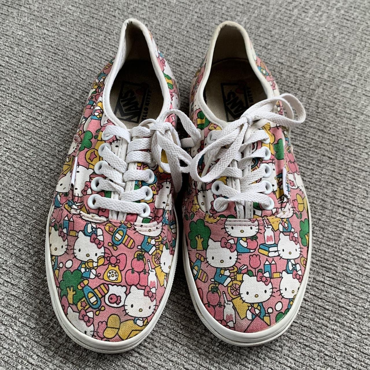 🍡๑ sanrio hello kitty vans shoes ๑🍡 men’s size 5 |... - Depop