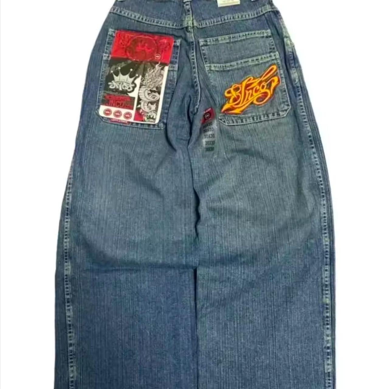 JNCO Jeans Y2K Baggy Denim Pants 34x30 REPS! #jnco... - Depop