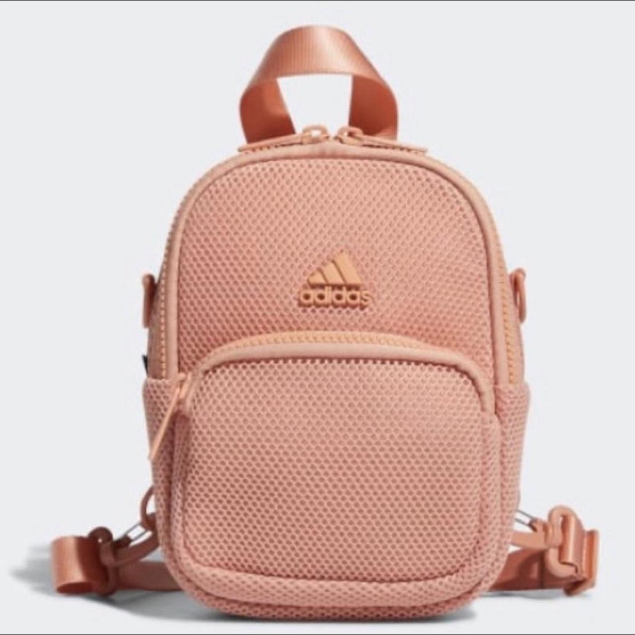 ADIDAS AIR MESH MINI BACKPACK LIGHT PINK / ROSE GOLD... - Depop