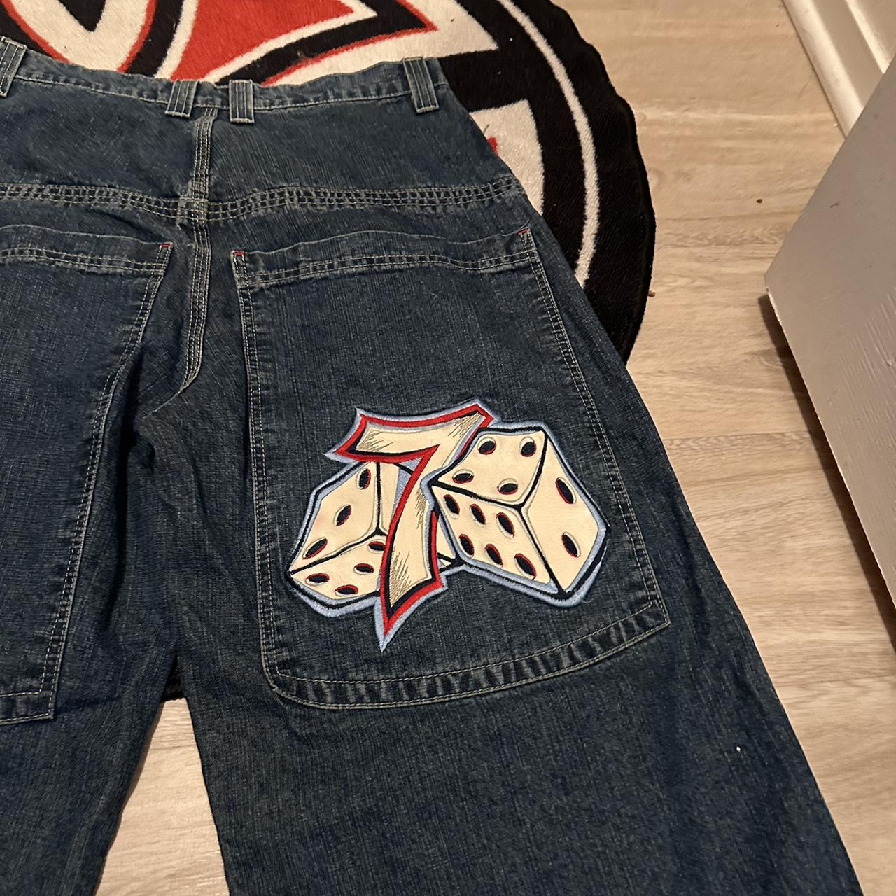 JNCO Lucky 7 Jeans -Not real price -Personal of... - Depop