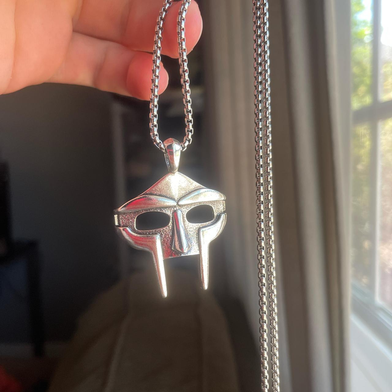 Mf doom necklace Any questions message me #ring... - Depop
