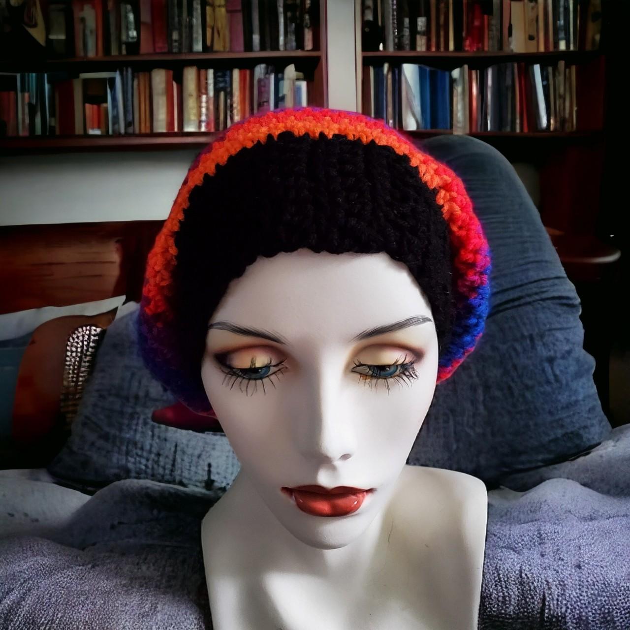 Select Fashion Women's Red and Blue Hat | Depop