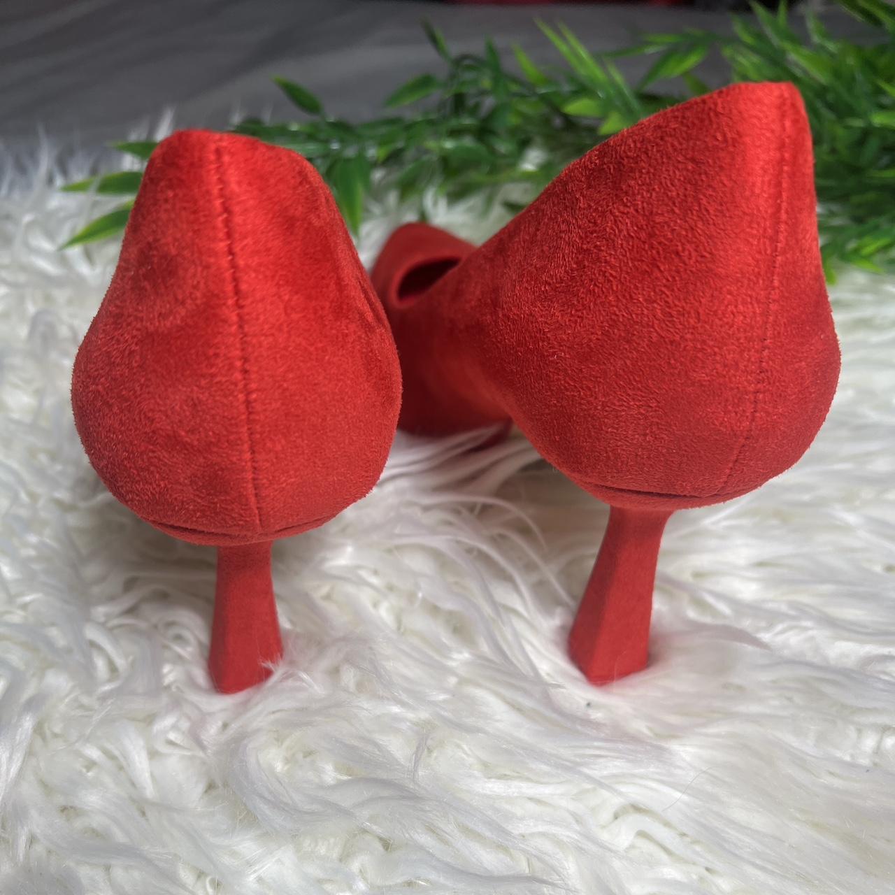 Women's Red Pointed Toe High Heel Pumps, Spring,... - Depop