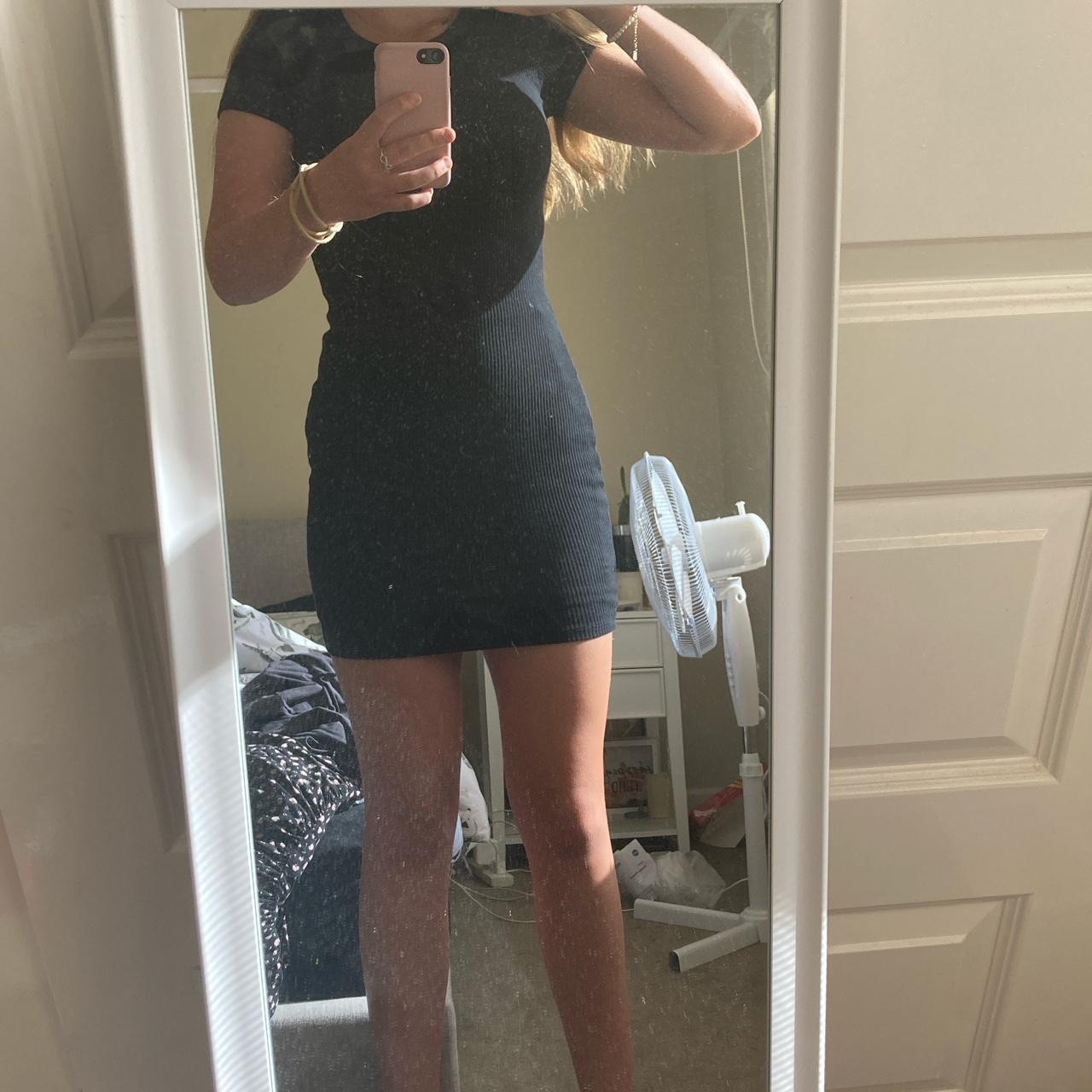 suprè skin tight black dress worn twice still in... - Depop