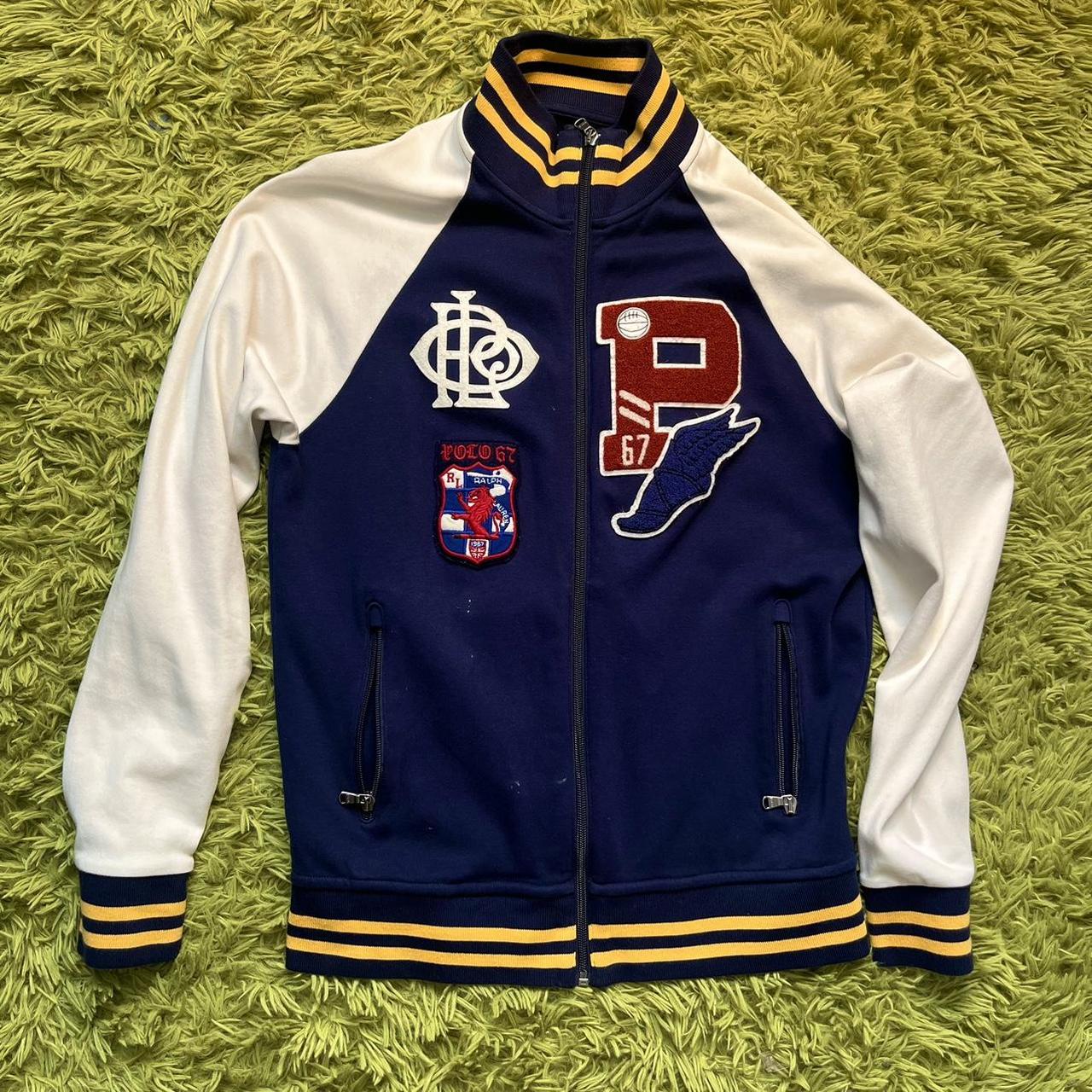 Men’s polo, slim varsity jacket - Depop