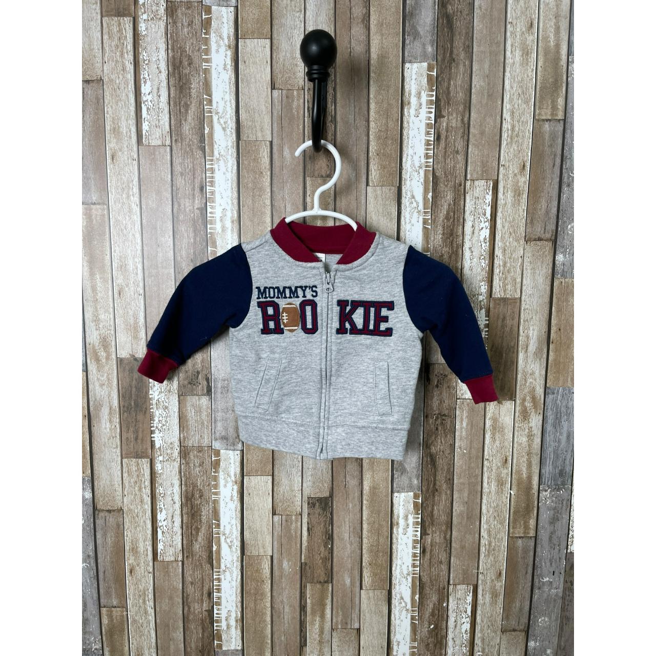 0-3M Child of mine Grey, blue and marron CL1 JA11 2615 - Depop