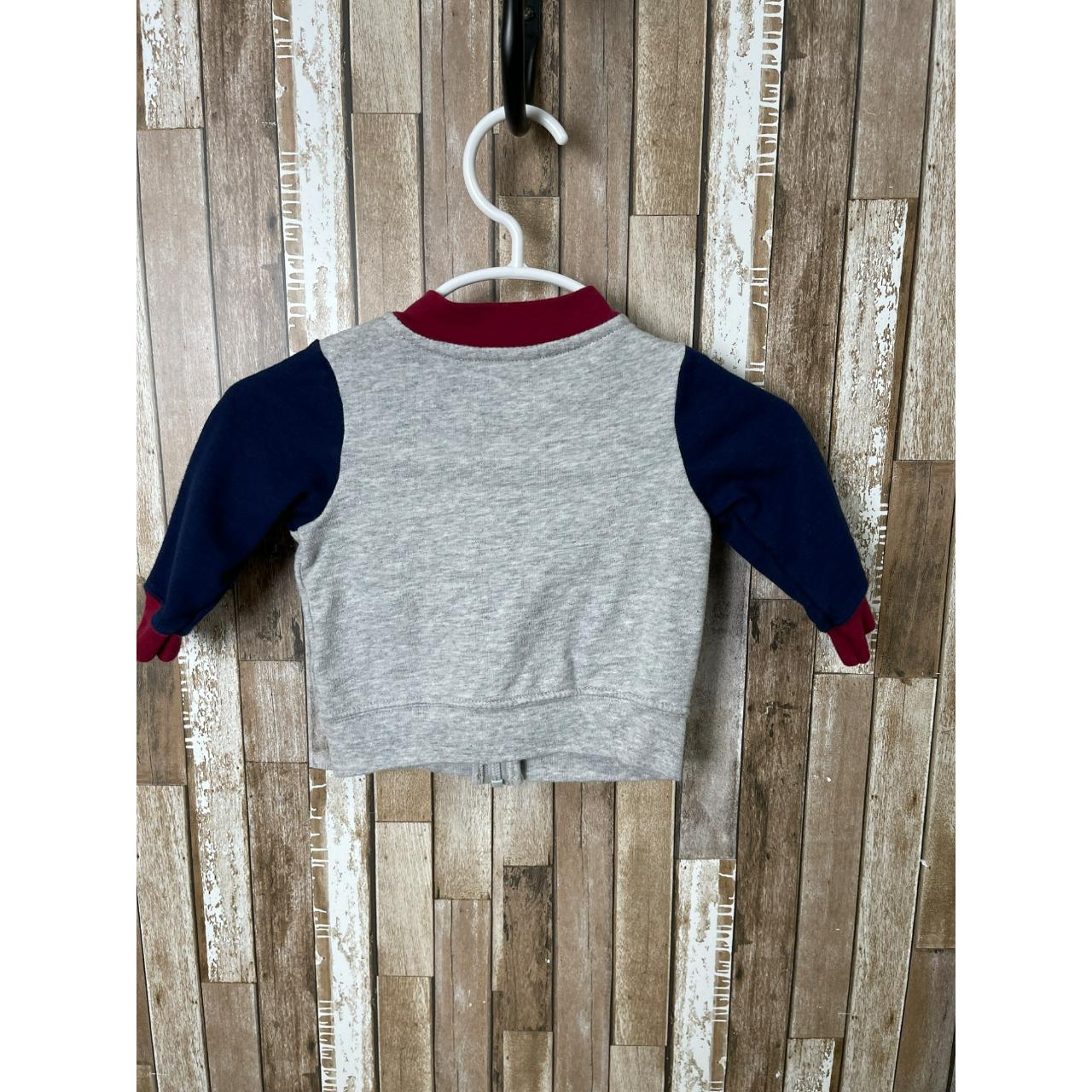 0-3M Child of mine Grey, blue and marron CL1 JA11 2615 - Depop