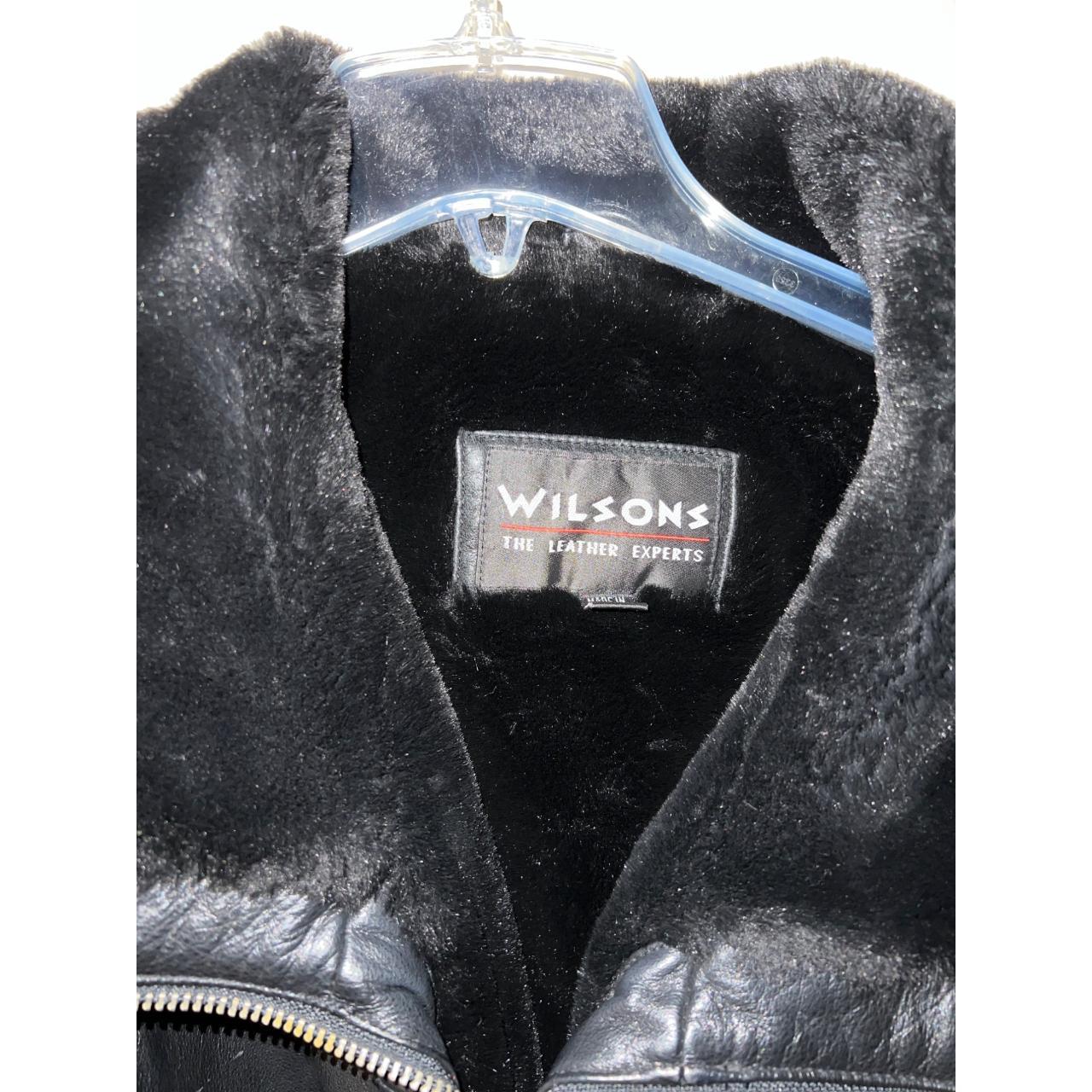 Wilsons Leather Coat Jacket Women Belted Size... - Depop
