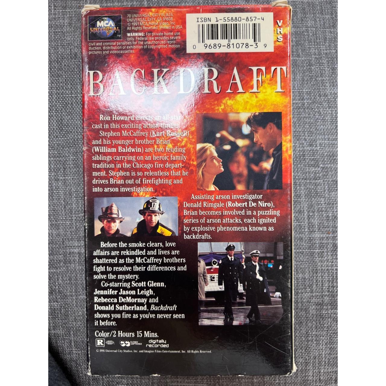 Backdraft VHS VHS Tape Condition: Pre-Owned Good - Depop