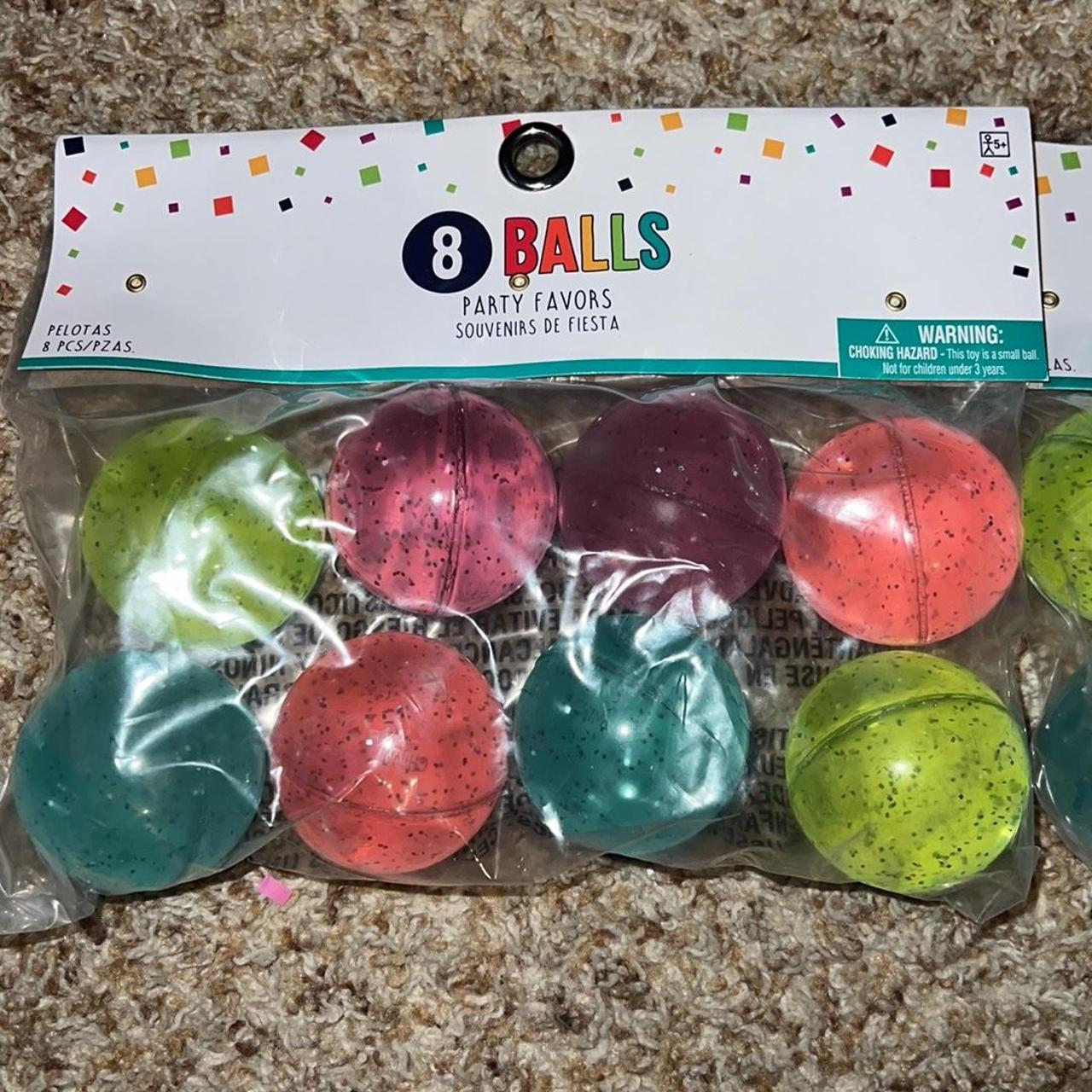 Glittery Bounce Ball Favor - 49mm | Assorted Color |... - Depop