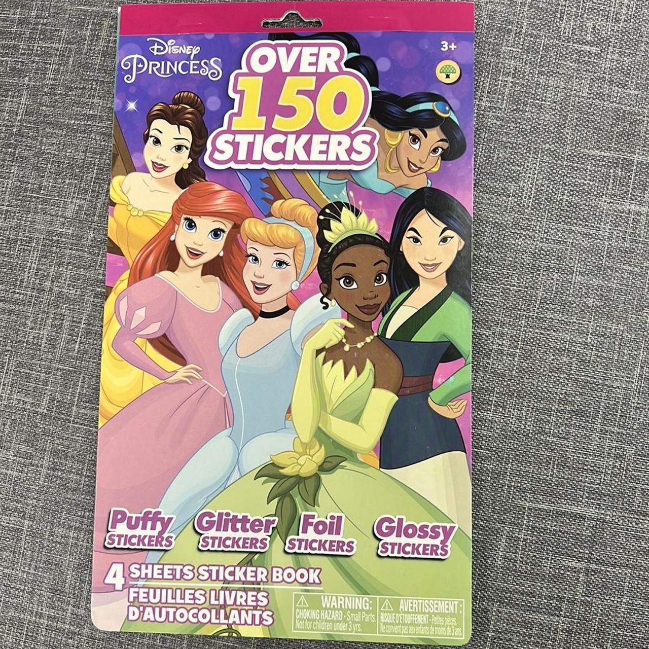 Disney Princess Sticker book, 4 Sheets Over 150... - Depop
