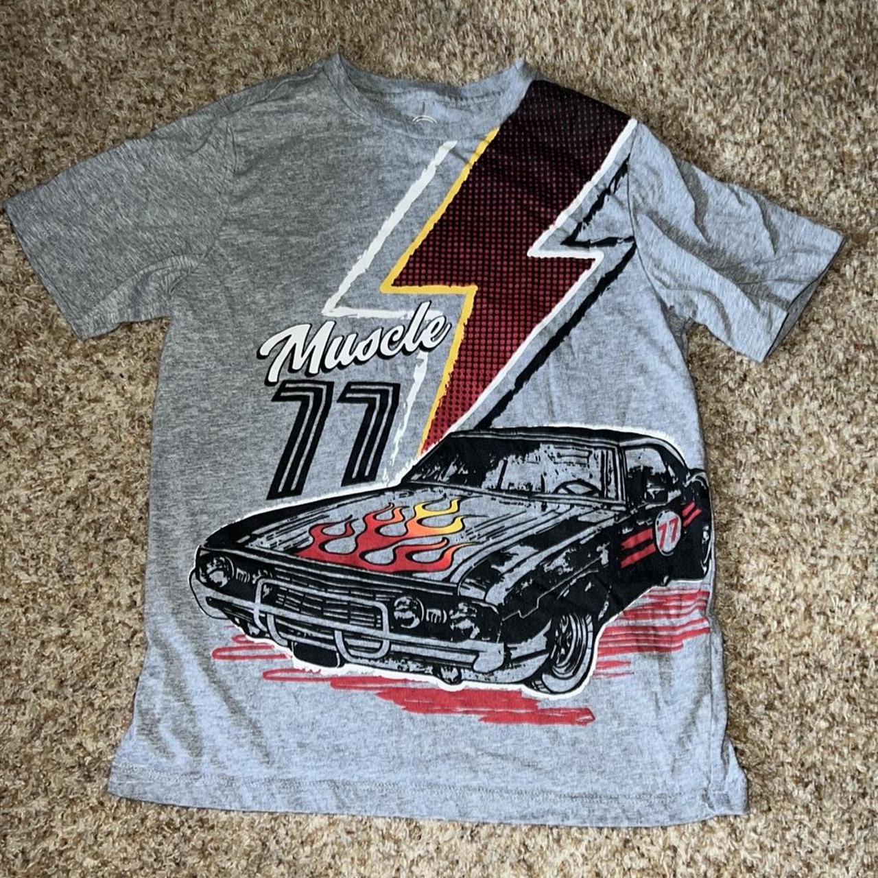 Wonder Nation Boys Tag Free Short Sleeve Gray... - Depop