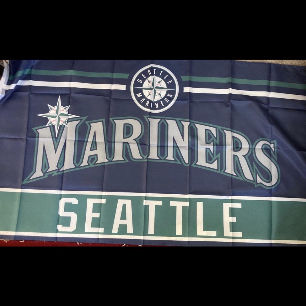 Seattle Mariners 3x5 FT flag with Seattle on bottom... - Depop