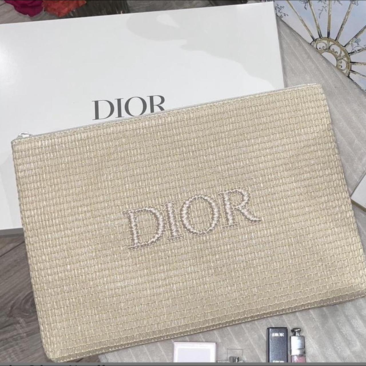 DIOR MAKEUP/ BEACH POUCH Never been used. Part of... - Depop