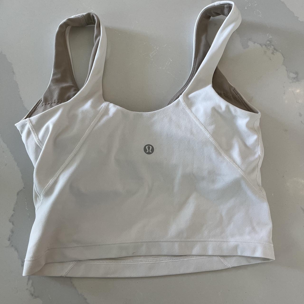 white lululemon align tank - size 2 - washed a... - Depop