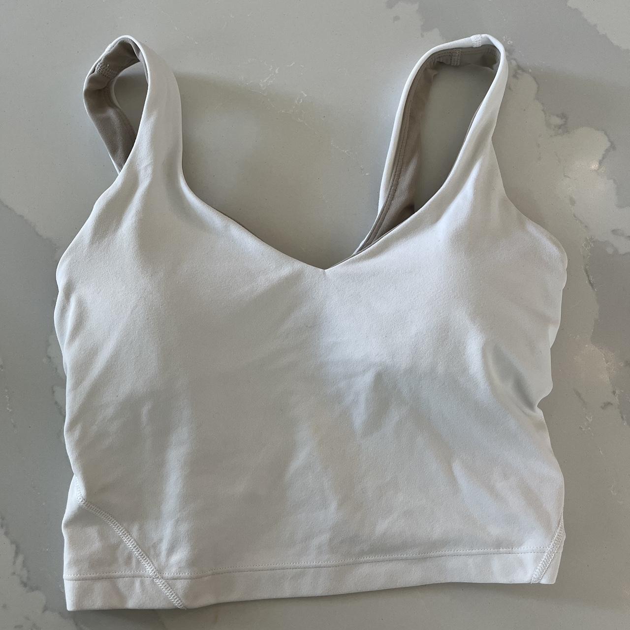 white lululemon align tank - size 2 - washed a... - Depop