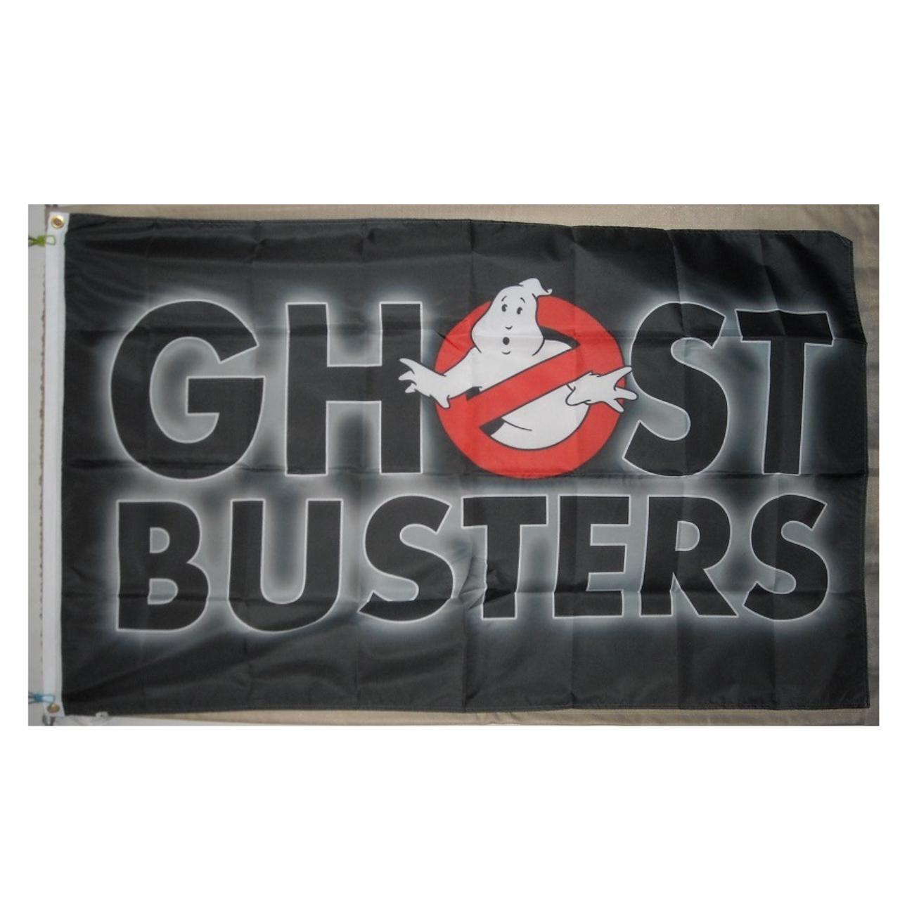 Ghostbusters black 3'x5' Horizontal flag banner 2... - Depop