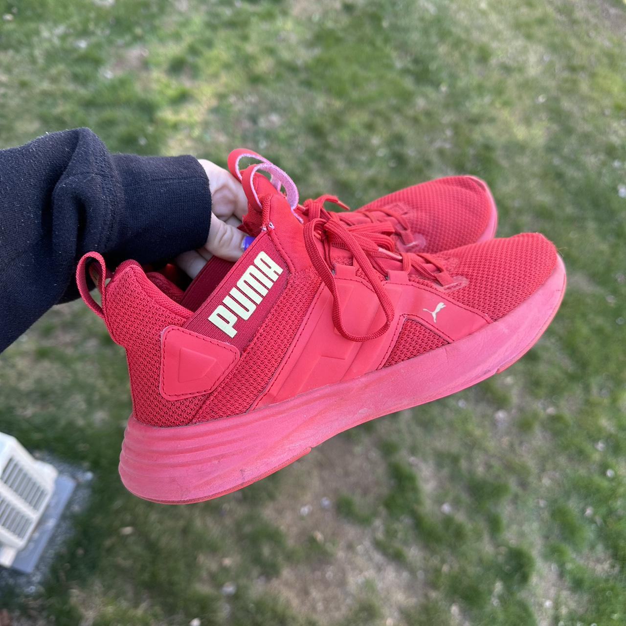 Puma Men's Red Trainers | Depop