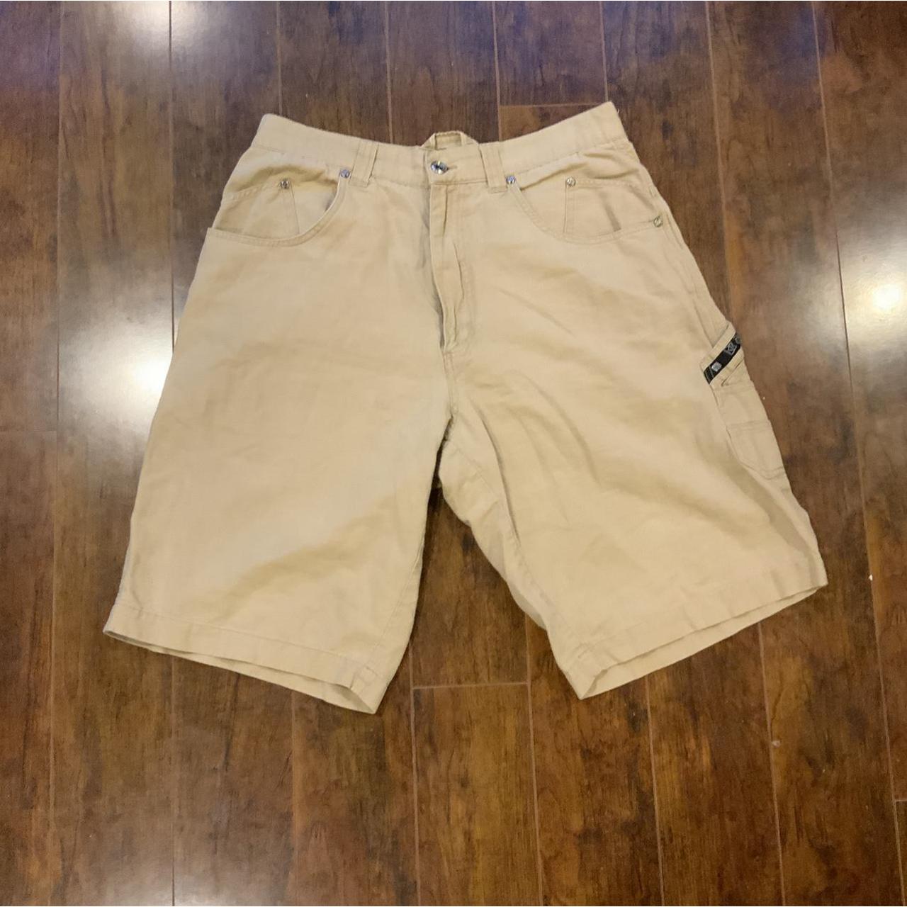 Yellow y2k carpenter jorts by karl kani - Depop