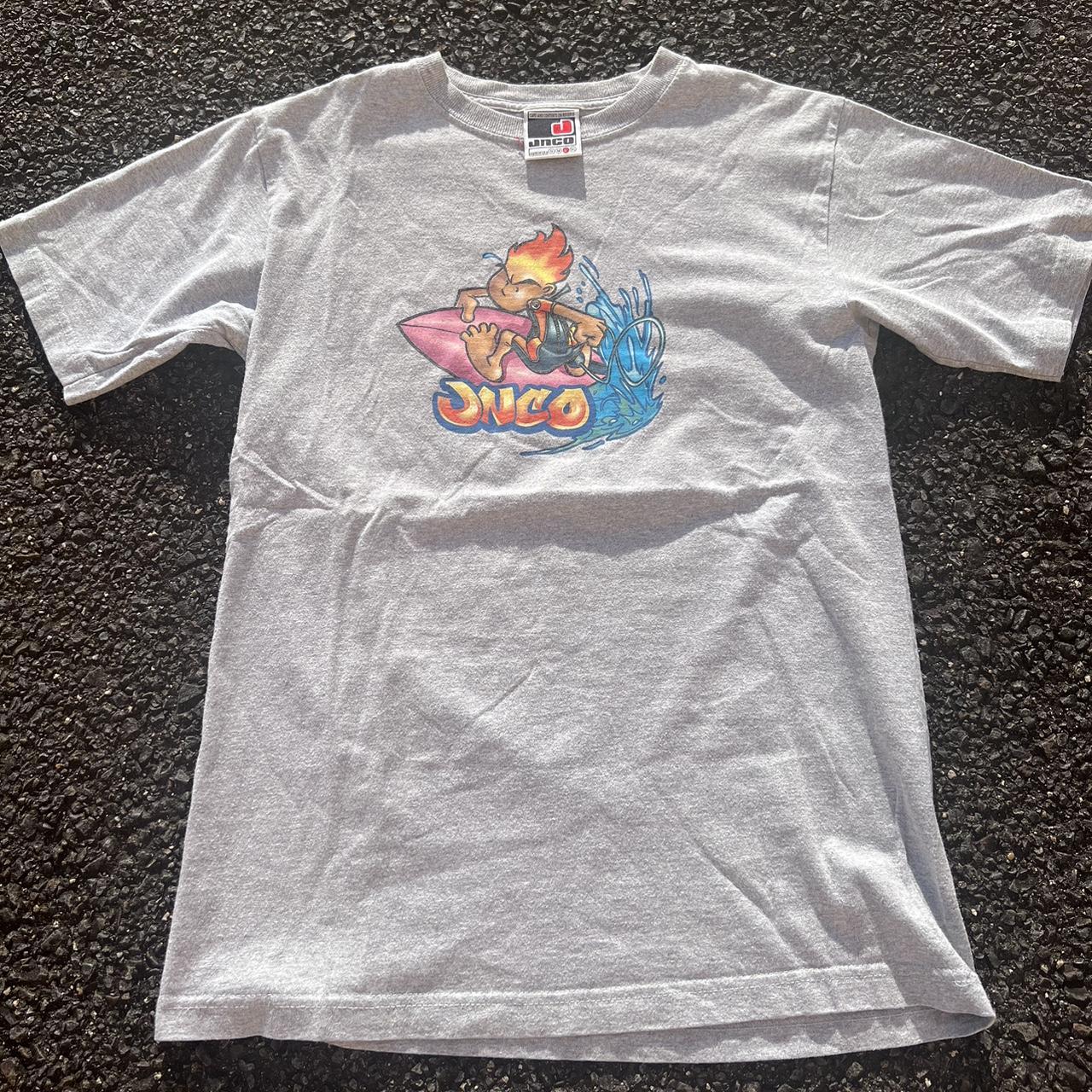 jnco flamehead surfing shirt super sick shirt w... - Depop