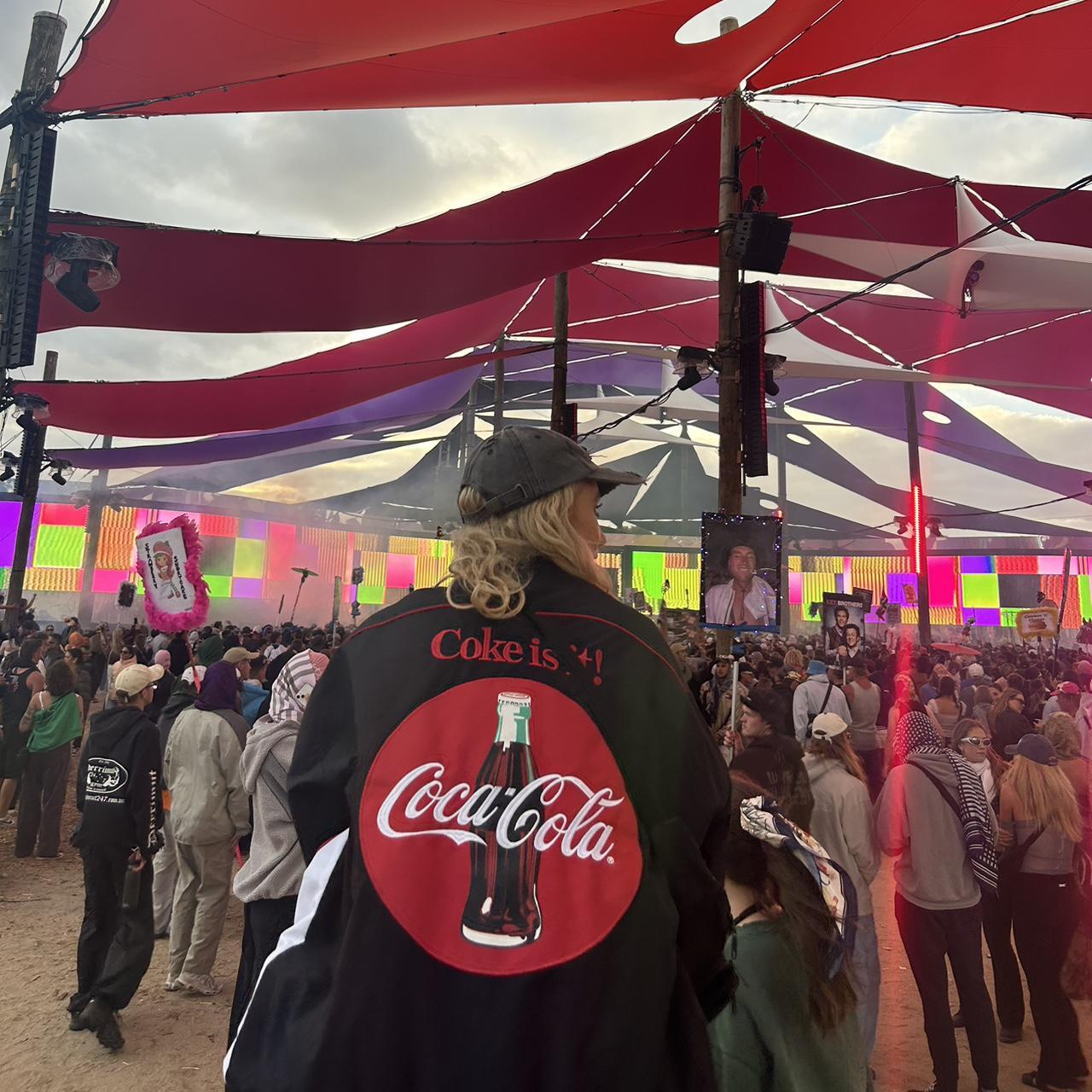 Factorie Coca Cola jacket! Perfect for pitch and eso... - Depop