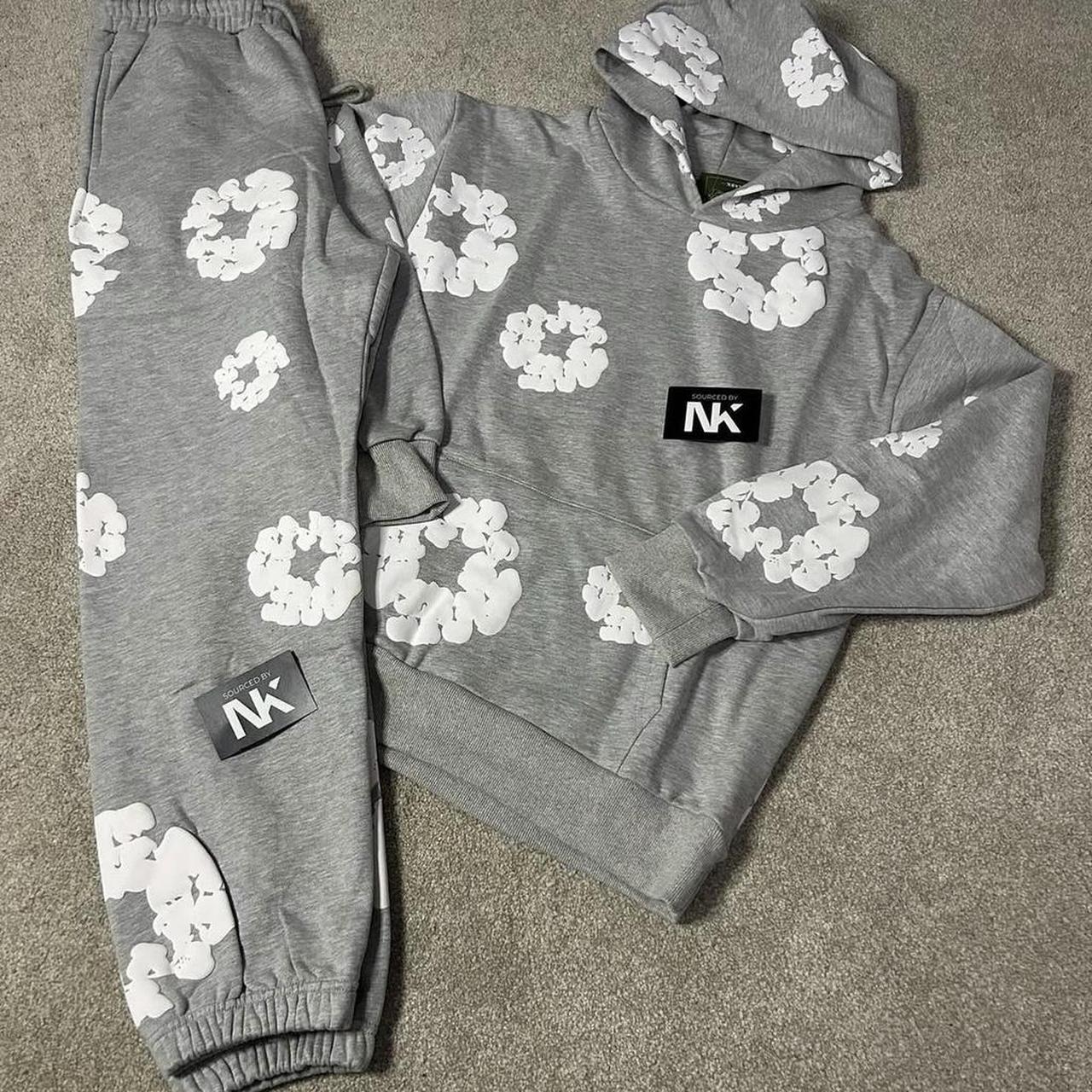 Demin tears tracksuits Comfy hoodie and jogger set... | Depop