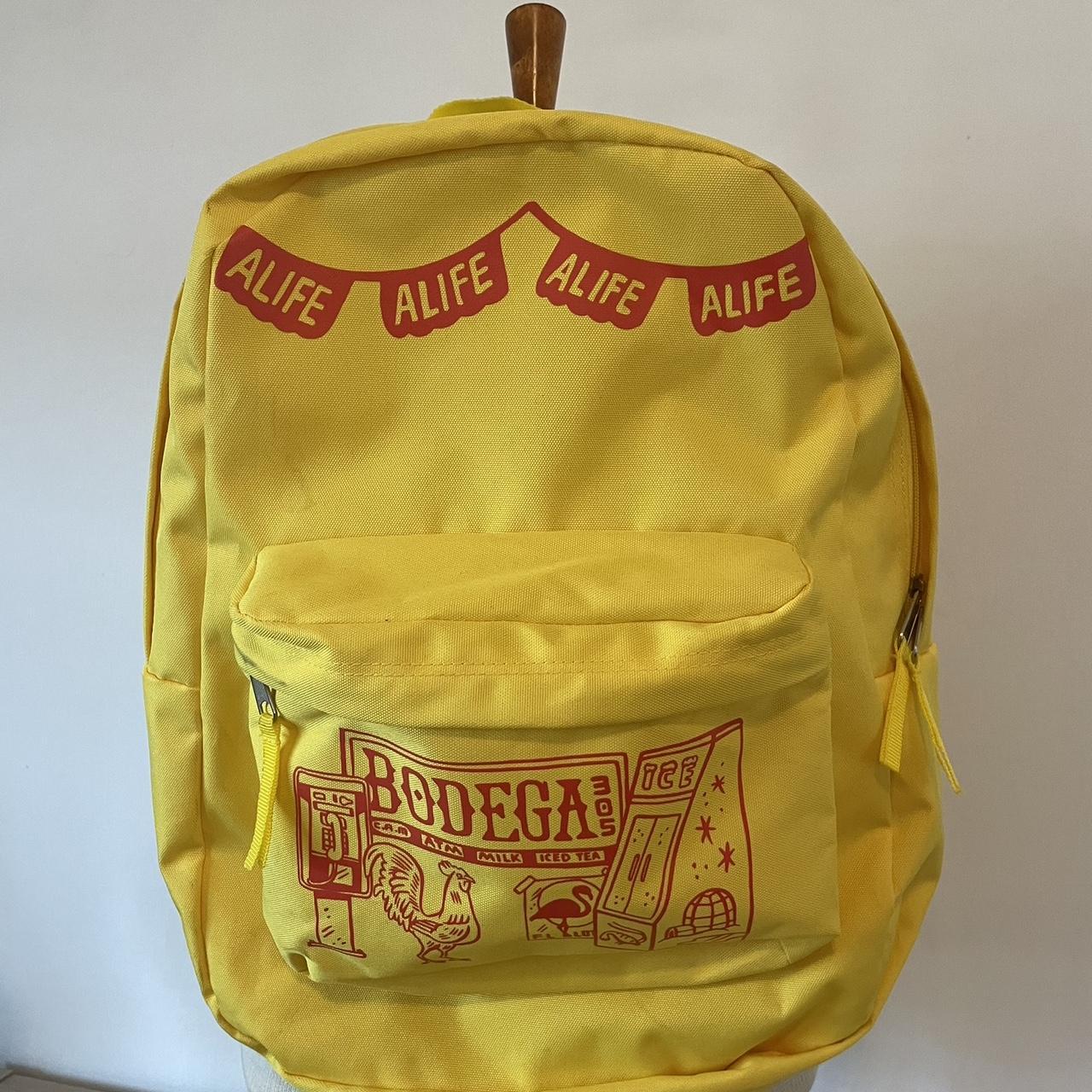 Rare Brisk Bodega yellow backpack - limited edition... - Depop
