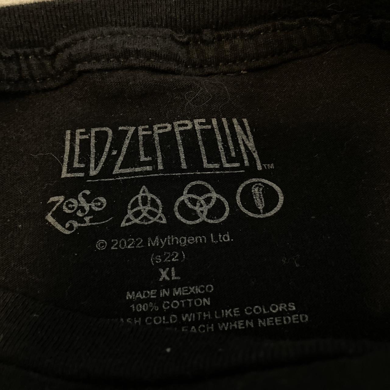 Led Zeppelin Graphic Tee Unisex size XL -... - Depop