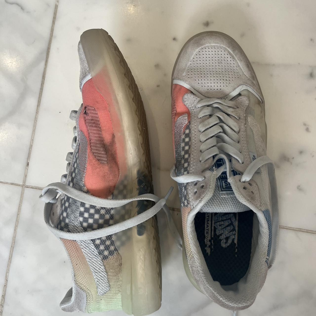 Some unique vans with mesh on the sides. Super comfy... | Depop