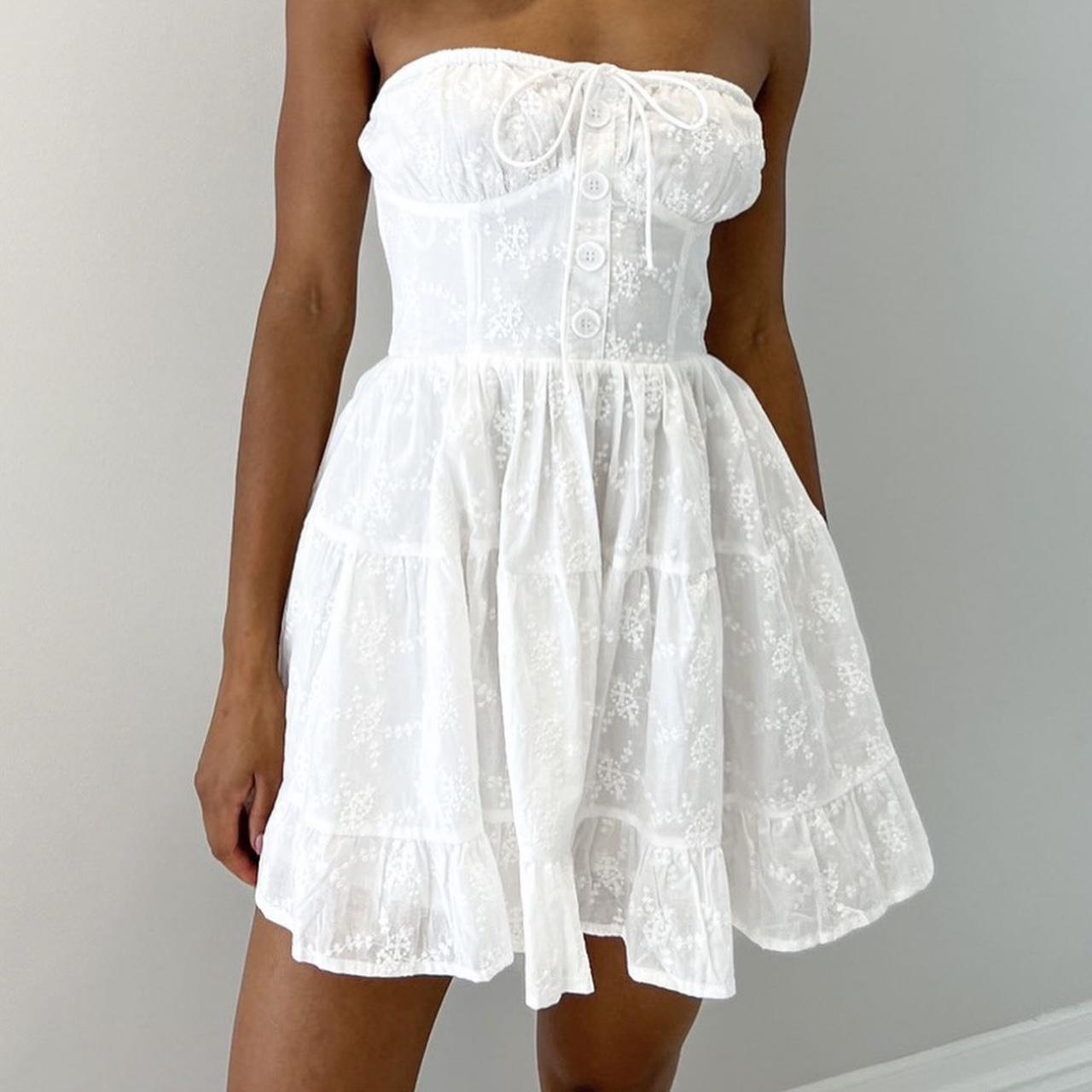 Sabo Skirt Women's White Dress | Depop