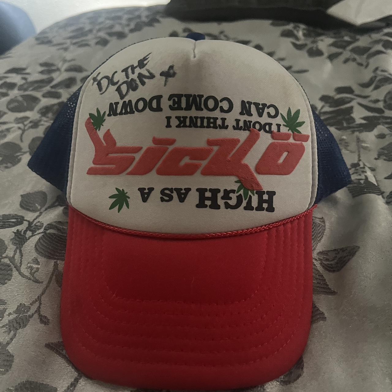 Sicko born from pain trucker hat Signed by dc the... - Depop