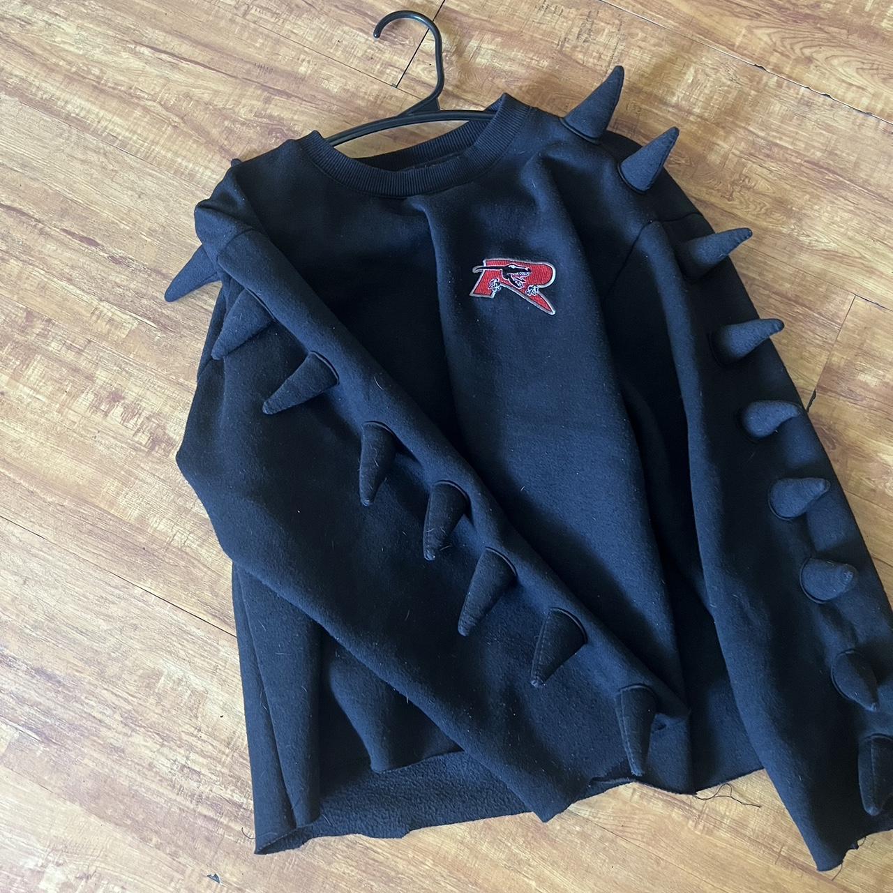 Spiked sweater haven’t seen this nowhere else spikes... - Depop
