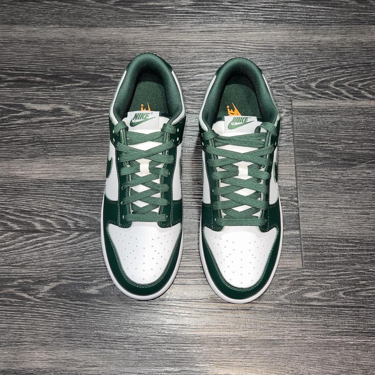 NIKE DUNKS LOW SPARTAN GREEN / MICHIGAN STATE UK... - Depop