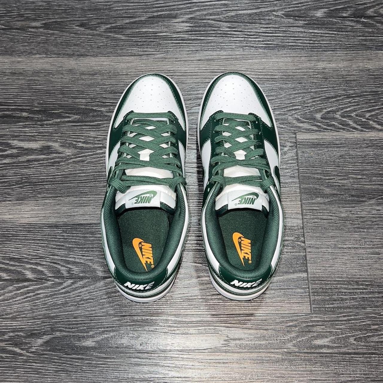 NIKE DUNKS LOW SPARTAN GREEN / MICHIGAN STATE UK... - Depop