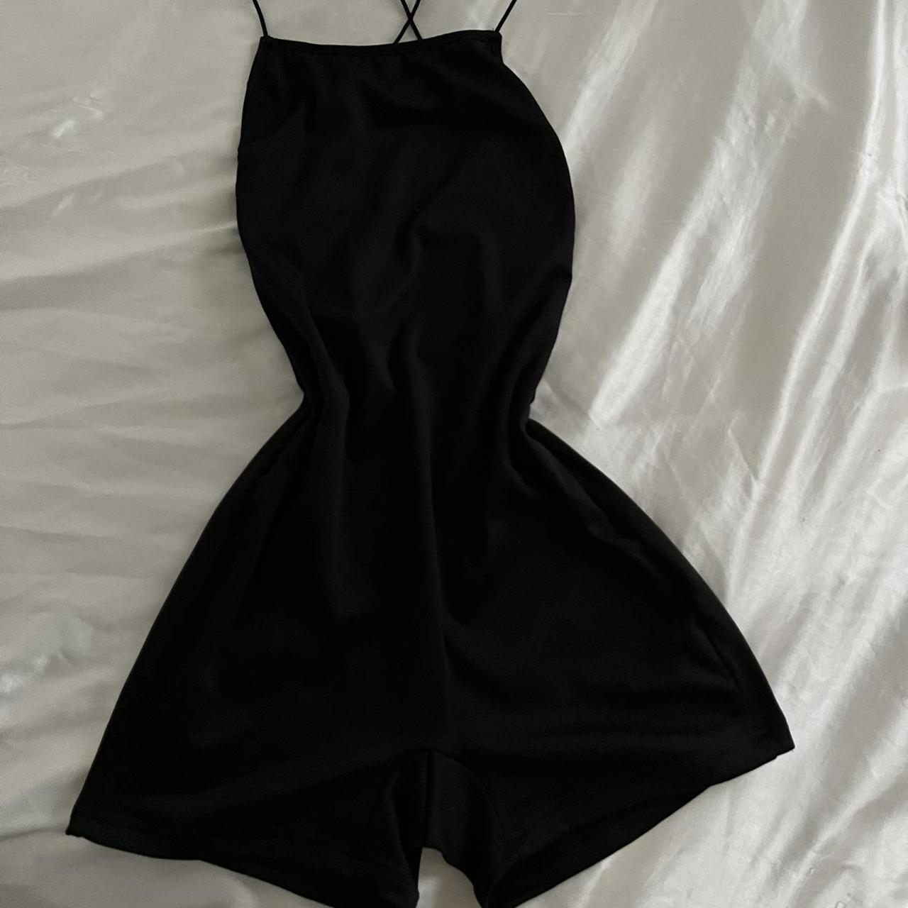 black backless bodysuit size m, no flaws never... - Depop
