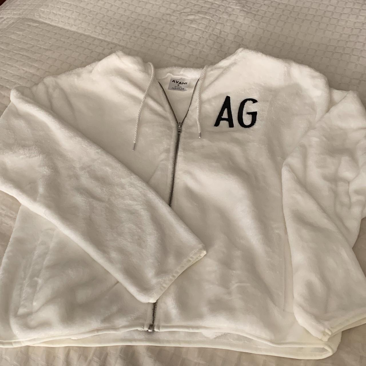 Avani Gregg Merch with Fanjoy ~ Fuzzy, Soft White... - Depop