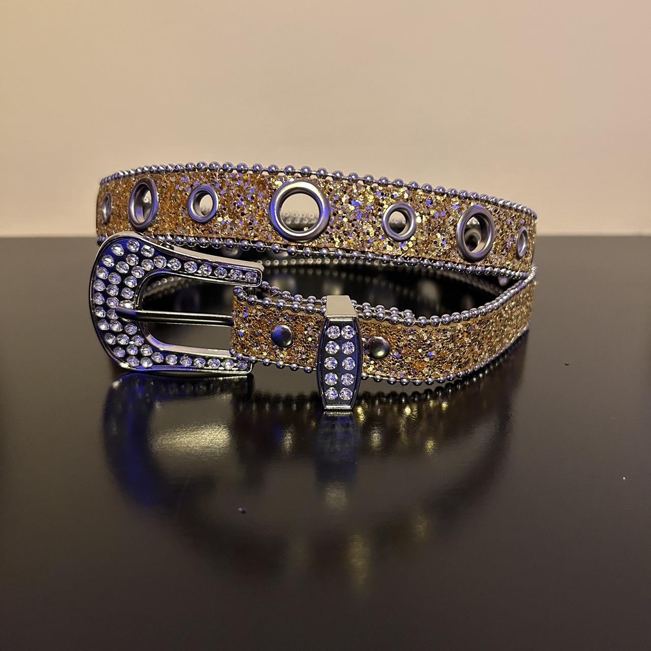 Y2k bb belt/ bb Simon belt yellow bb belt size up... - Depop