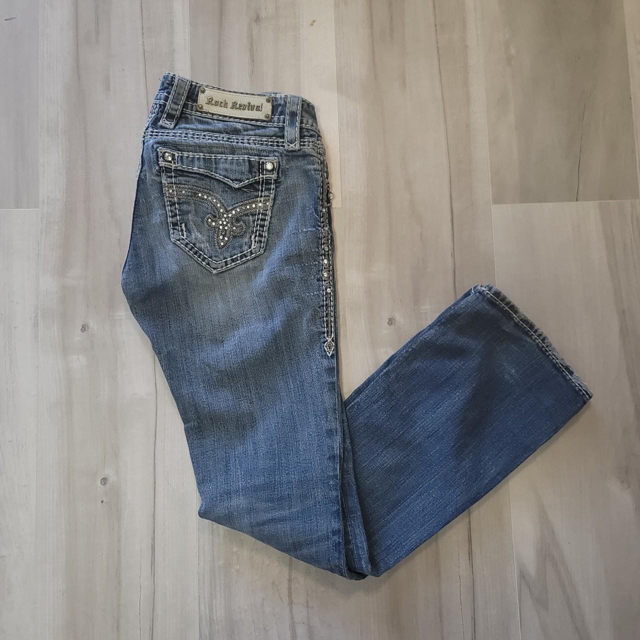 Y2k rock revival size 27 Slim bootcut - Depop