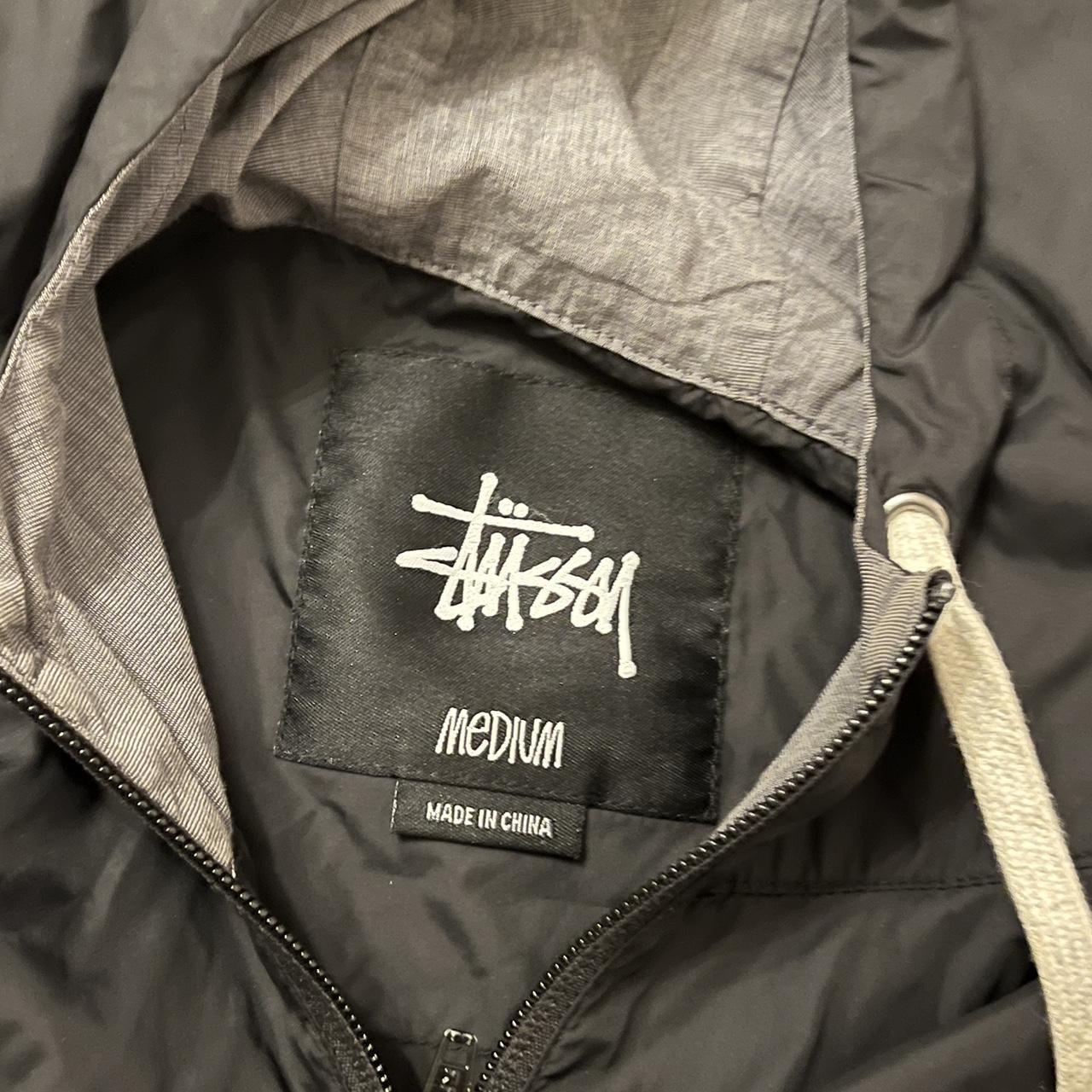 Unisex Black Stussy Windbreaker Jacket Great for... - Depop
