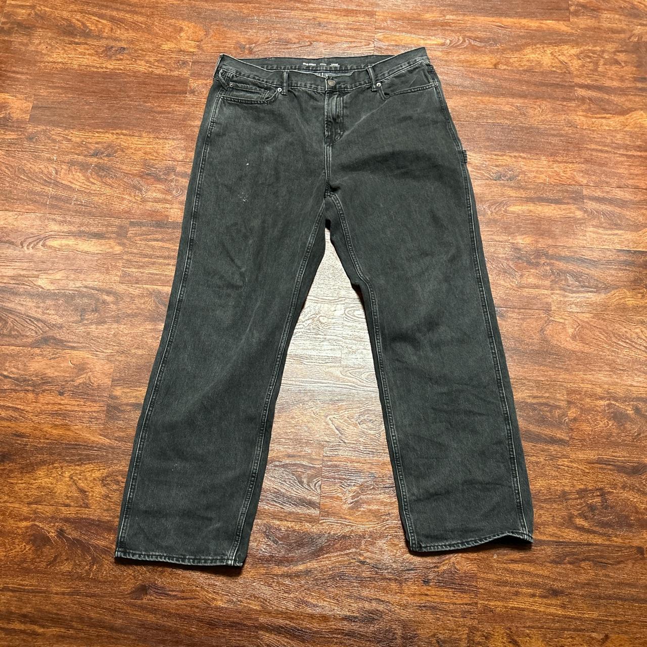 Loose Fit Black Carpenter Jeans 40x34 - Depop