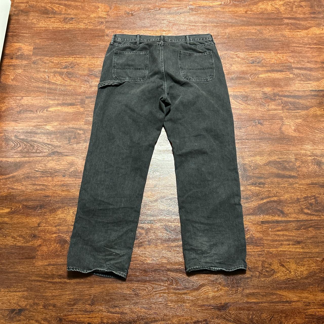 Loose Fit Black Carpenter Jeans 40x34 - Depop