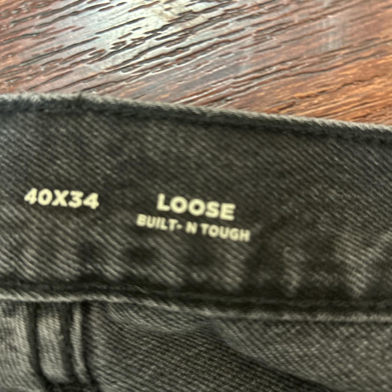 Loose Fit Black Carpenter Jeans 40x34 - Depop