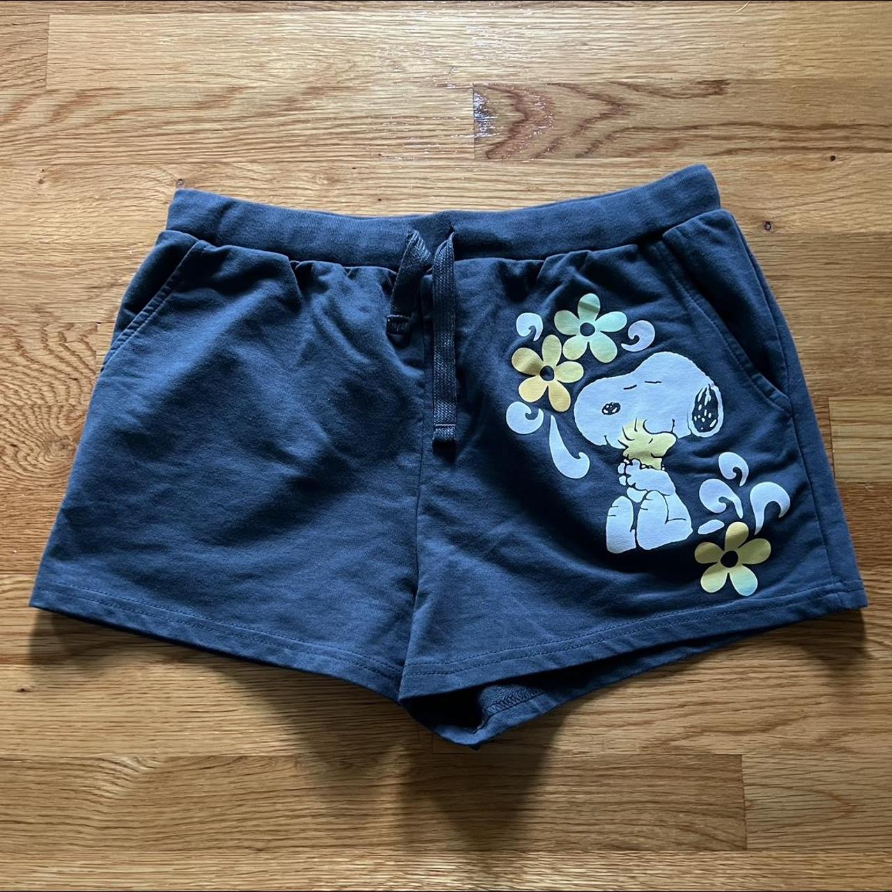 Snoopy shorts Super cute size L but would fit S/M... - Depop