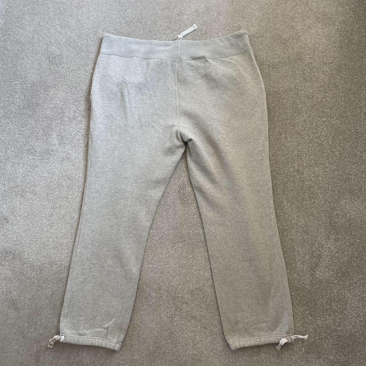 GREY RALPH LAUREN BAGGY JOGGERS PULL TABS AT... - Depop