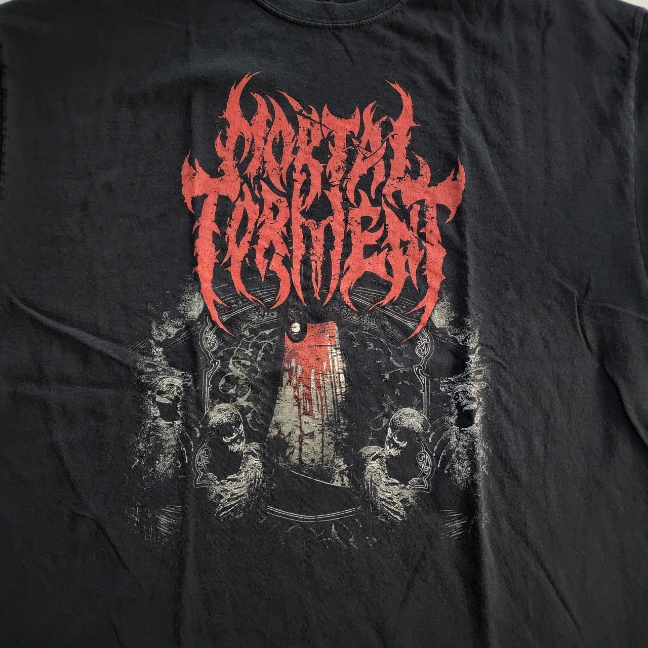 Mortal Torment "Cleaver" black tee. Double sided... - Depop