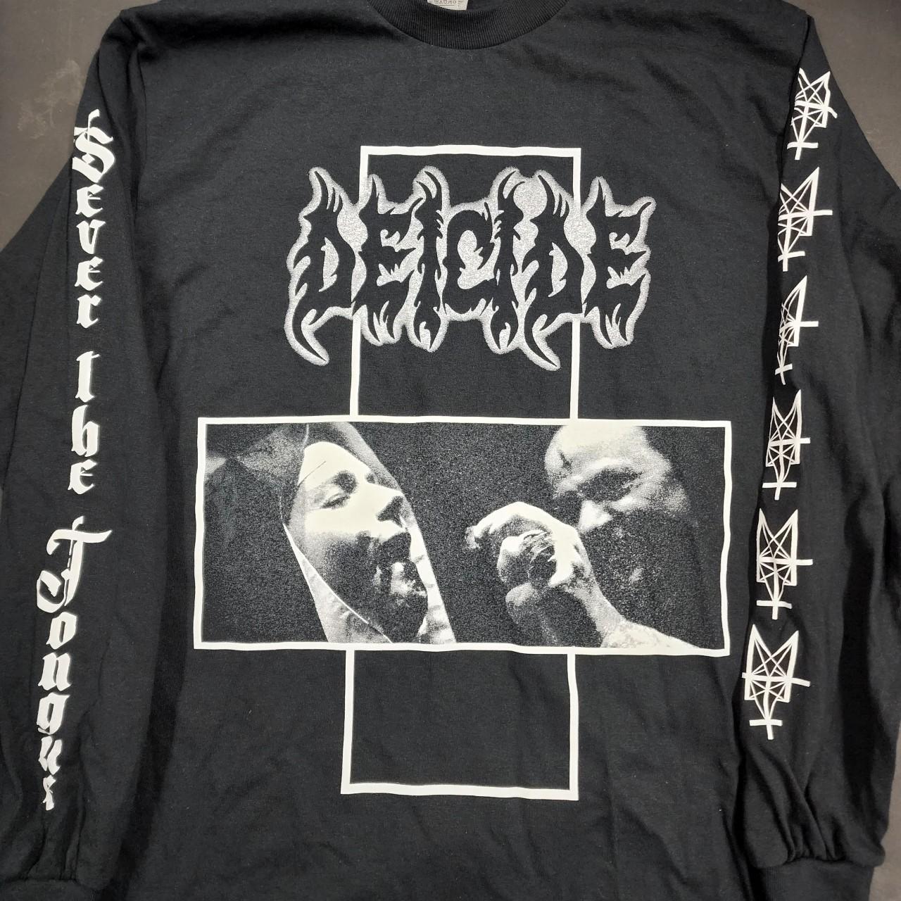 Deicide "Severe the Tongue" black Long Sleeve tee.... | Depop