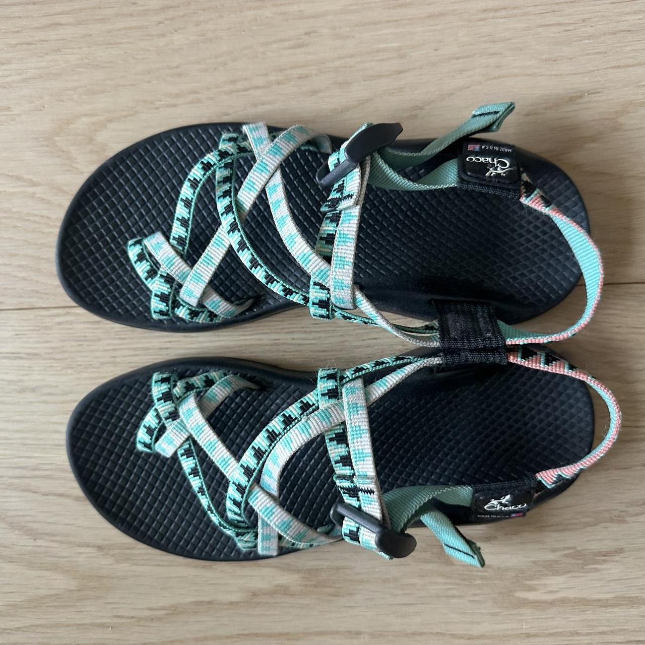 Aqua blue Chaco Z/2 Classic sandals size 7. Used... | Depop