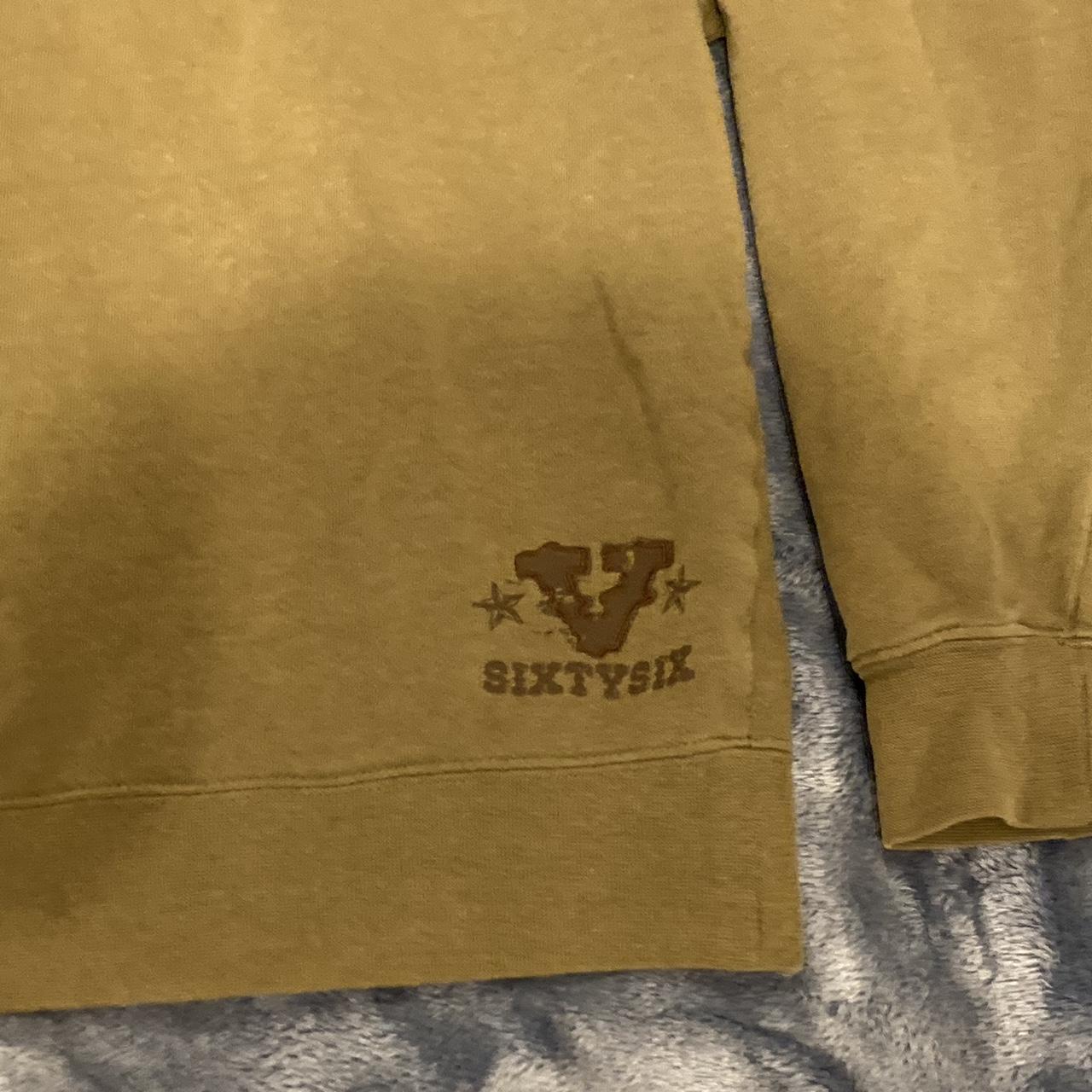 Vintage vans hoodie olive green and brown with sick... - Depop