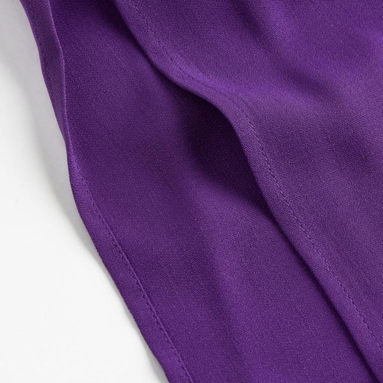 H+M Crepe Purple Slip dress Never worn, fell... - Depop