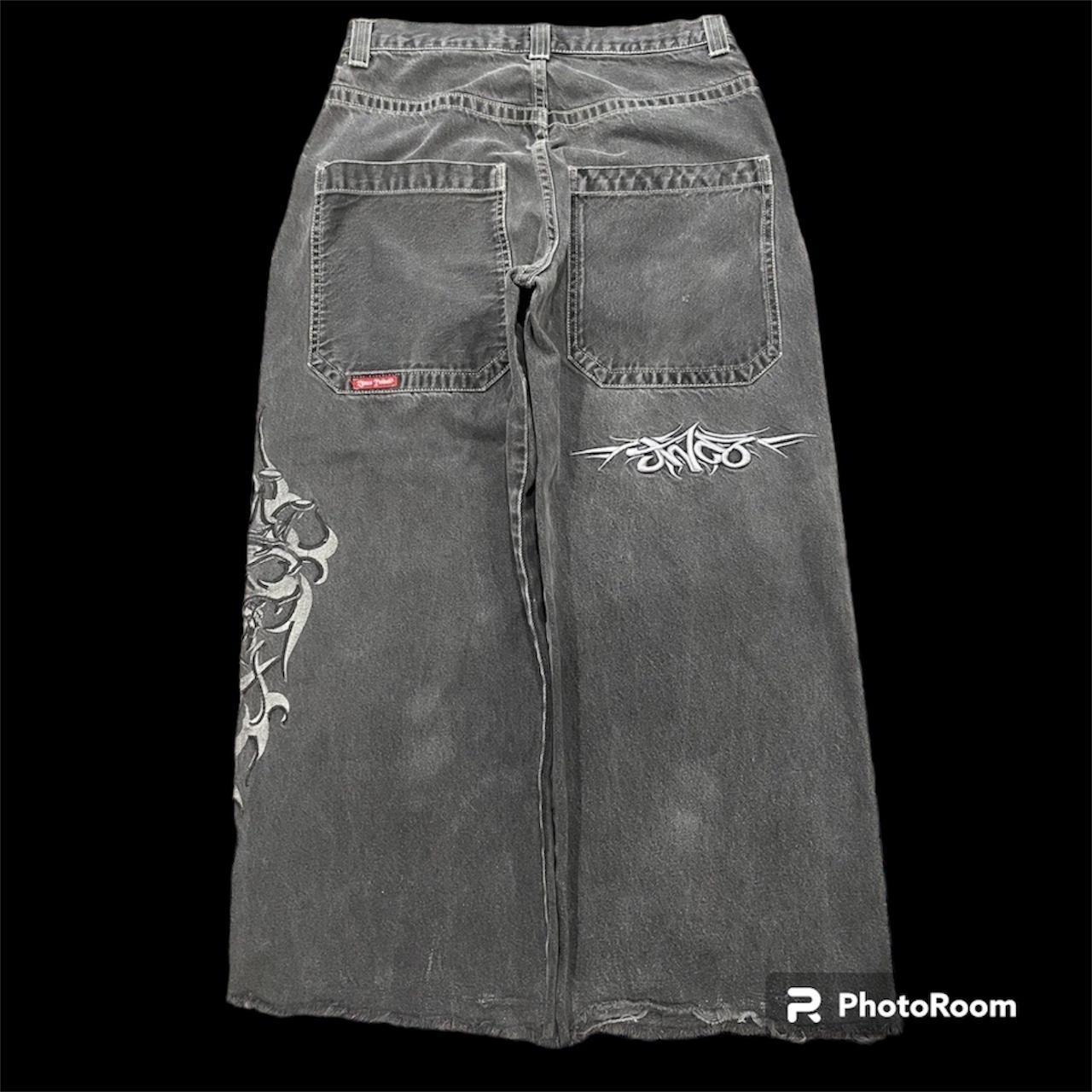 I got these jnco tribal jeans size 32x30 looking for... - Depop